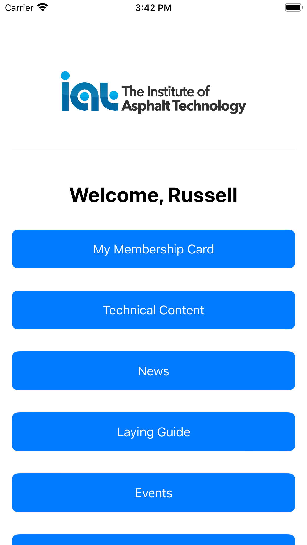 How to access the IAT App on Apple · Institute of Asphalt Technology